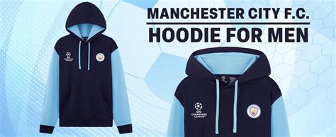 Manchester City Fc Mens Hoodies Warm Hooded Sweatshirt Official Man