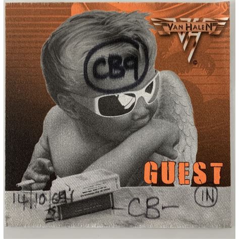 Van Halen Backstage Pass