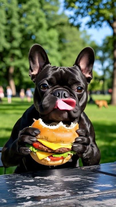 😱충격 햄버거를 들고 먹는 프렌치 불독이 있다고🎶💖불독 강아지먹방 Cute Youtube