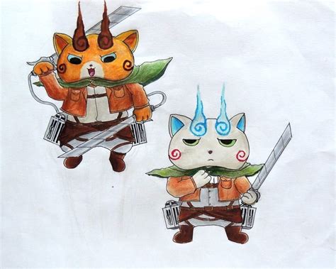 Shingeki No Kyojin Attack On Titan X Yokai Watch Yo Kai Watch Amino