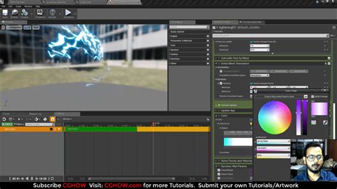 unreal engine niagara tutorial lightning material and effect cghow