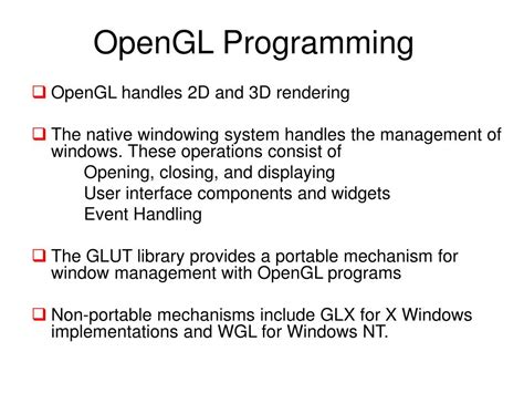 Ppt Simple Basic Examples And Skeleton Programs For Opengl Powerpoint Presentation Id