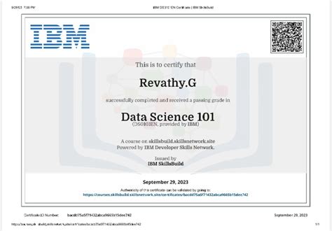Revathy G On Linkedin Completion Of Certificate In Ibm