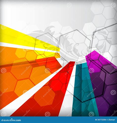 Illustrated Colorful Layout With Abstraction Stock Vector Illustration Of Artistic Eps10