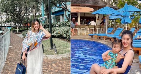 ‘la댁 박은지 하와이 수영장 망중한