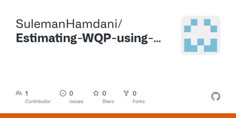 github sulemanhamdani estimating wqp using grnn and mpr