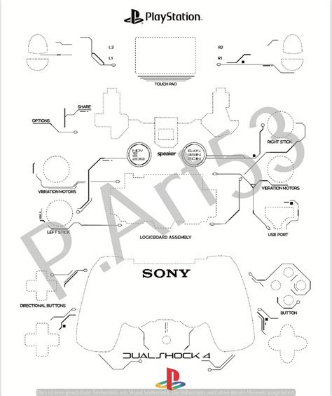 Playstation Controller Teardown Template Template Image PS