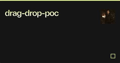 Drag Drop Poc Codesandbox