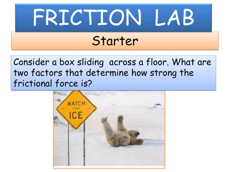 Friction Lab Coefficient Of Friction Normal Force