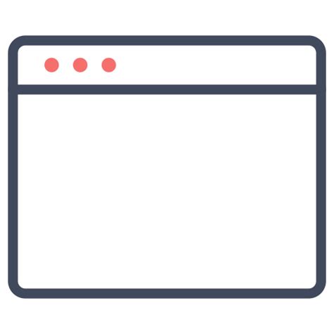 Browser Generic Outline Color Icon