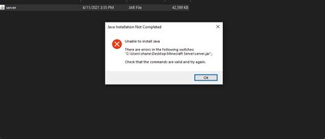I Cant Open Server Jar When Trying To Make A Minecraft Server Server Support And