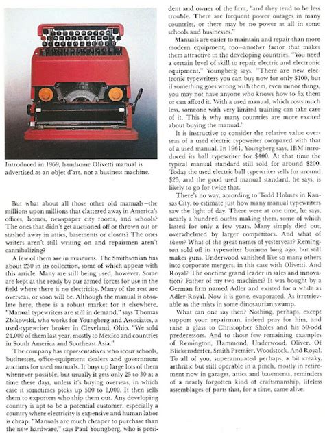 Oz Typewriter On This Day In Typewriter History LXXXII