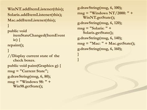 Ppt Using Awt Layout Managers And Menus Powerpoint Presentation Id4201252