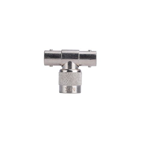 TNC Male To 2 BNC Female T Connector Socket MX MDR Electronics
