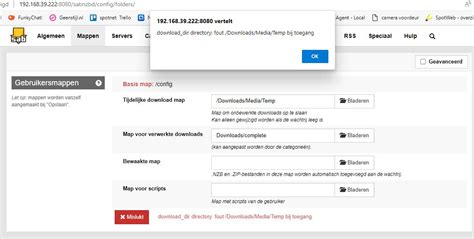 creating folders no longer works 3 5 1 on nas · issue 143 · linuxserver docker sabnzbd · github