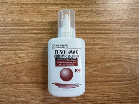 Eusol Max Antiseptic Solution 120ml Health And Nutrition Medical Supplies And Tools On Carousell