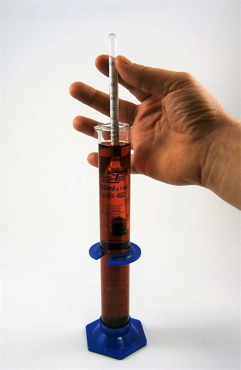 ALKOHOLMETER 100% + cylinder pomiarowy ze szkła 100 ml – alkoholomierz ...