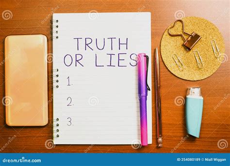 Writing Displaying Text Truth Or Lies Word Written On Decide Between A Fact Or Telling A Lie