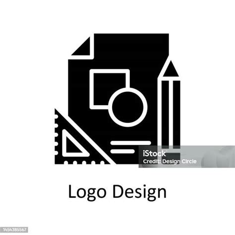 로고 디자인 벡터 솔리드 아이콘 디자인 그림입니다 흰색 배경에 디자인 및 개발 기호 Eps 10 파일 개념에 대한 스톡 벡터 아트 및 기타 이미지 Istock