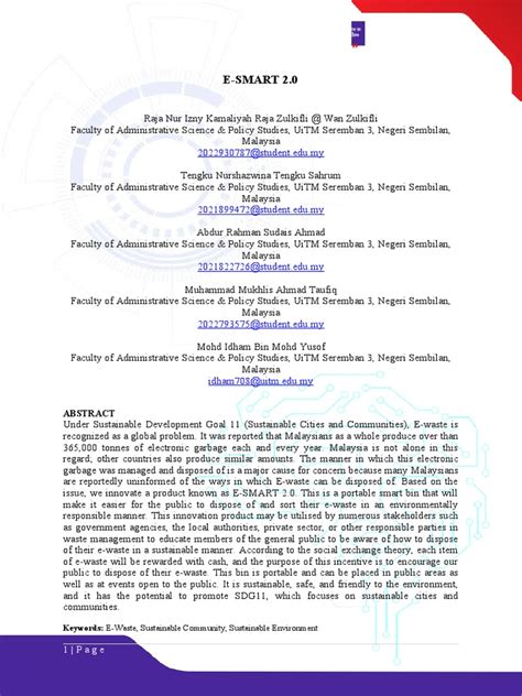 Ea Template Ispike2023 Pdf Electronic Waste Waste