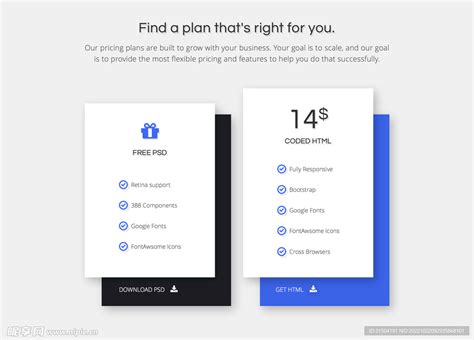 英文ui互联网网站模板设计图 英文模板 Web界面设计 设计图库 昵图网