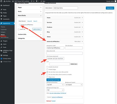 How To Add Call To Action Cta Button In The Wordpress Menu Groovy Mega Menu Plugin For Wordpress
