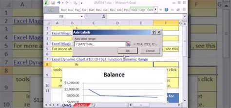 How To Create A Dynamic Line Chart For Accounting In Ms Excel