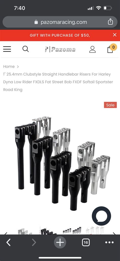 Bar Risers For Dyna Rharley