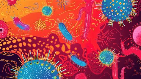 Various Types Of Bacteria Microbe Pathogen Cells Microorganism And