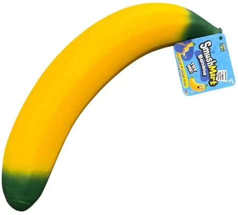 Smush Mart Squishy Banana 15 Squeeze Toy Rms International Toywiz