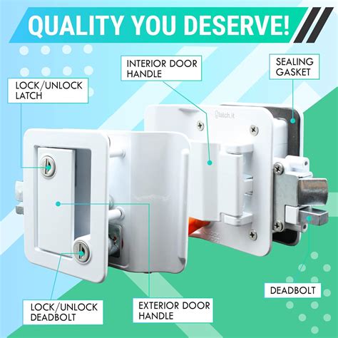 Buy LATCH IT White RV Door Latch RV Door Locks For Travel Trailers Travel Trailer Door Latch