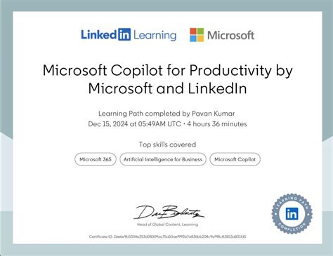 Pavan Kumar On Linkedin Linkedinlearning Microsoft365 Microsoftcopilot Learningjourney