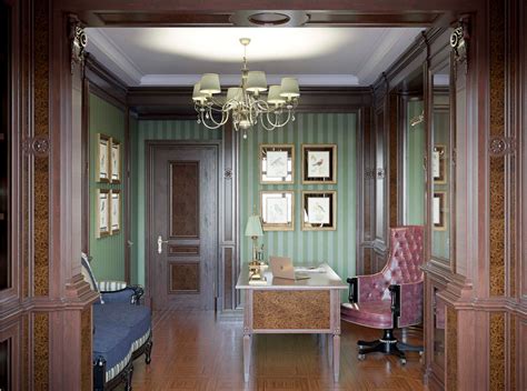 Робочий кабінет в заміському будинку