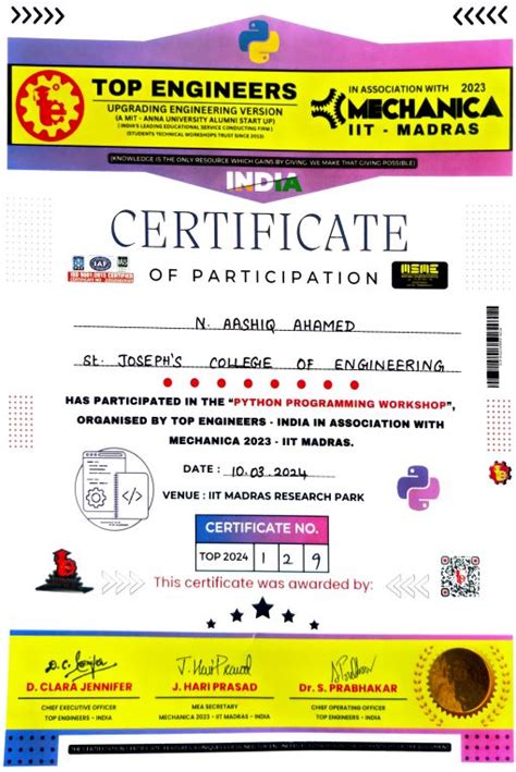 Aashiq Ahamed On Linkedin Excited To Enhance My Skills At The