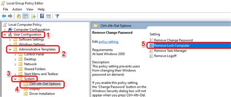 How To Add Remove Security Options From CTRL ALT DEL Screen