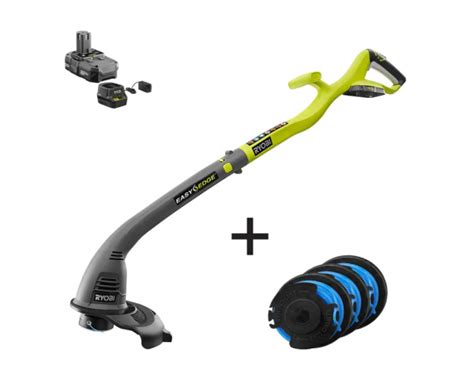 Ryobi P2030 Ac One 18v 10 In Cordless Battery String Trimmer And