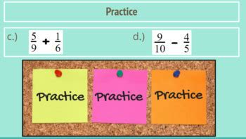 Adding And Subtracting Fractions Lesson By Get Rid Of The Box TpT