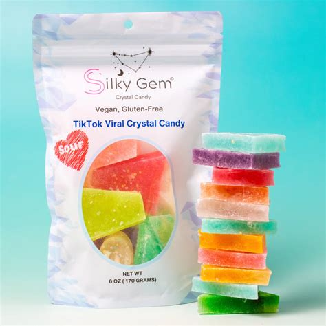 Edible Crystal Candy Collection Silky Gem Silky Gem Crystal Candy
