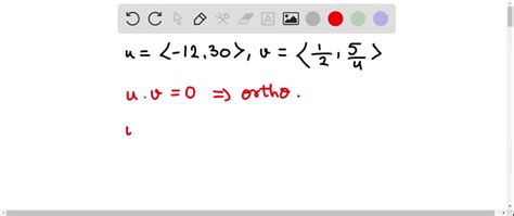 Solveddetermining Orthogonal Vectors In Exercises 53 58 Determine