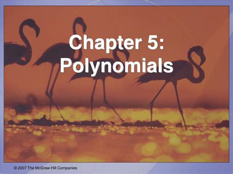 ppt chapter 5 polynomials powerpoint presentation free download