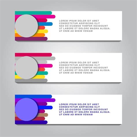 Premium Vector Colorful Modern Text Box Template For Website Computer Graphic Technology And