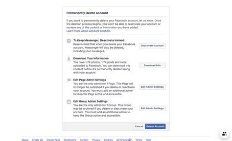 How To Delete Your Facebook Account The Verge