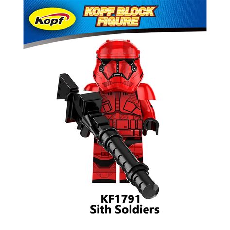 ของเล่นตัวต่อหุ่นยนต์ Star Wars Series Sith Soldier Della ขนาดเล็ก