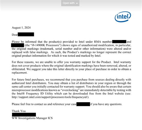 Intel Customer Bemoans Cpu Rma Process Furious Owner