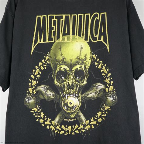 Vintage 2000 Metallica Pushead T Shirt No Leaf Clover