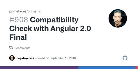 Compatibility Check With Angular 20 Final · Issue 908 · Primefacesprimeng · Github