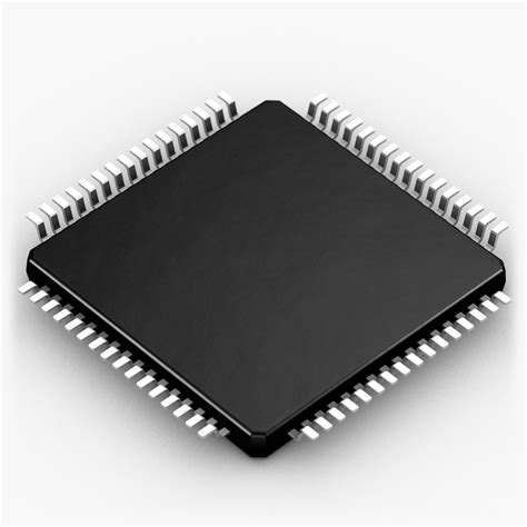 D Electronic Chip Tqfp TurboSquid