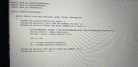 Solved 1 Modify The First Program To Have The Console Ask