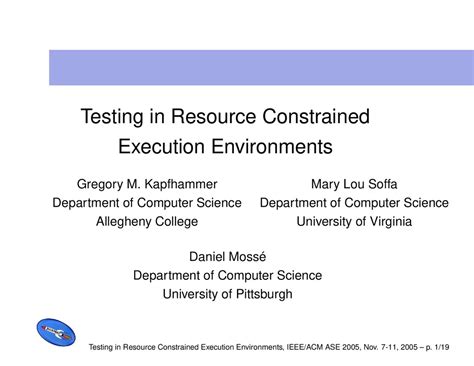 Testing In Resource Constrained Execution Environments Speaker Deck