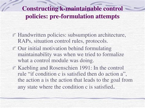 Ppt From High Level Goals To Policies A Polynomial Time Algorithm